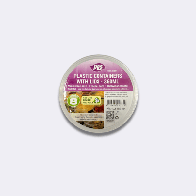 PPS Plastic Round Containers With Lids - Desie Style